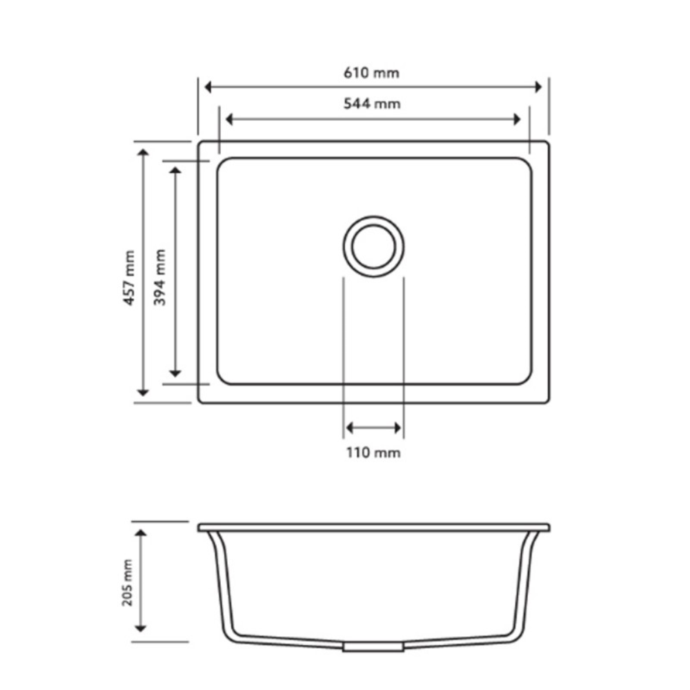 960x450x230mm 1.2mm Handmade Top/Undermount Single Bowl Kitchen Sink ...